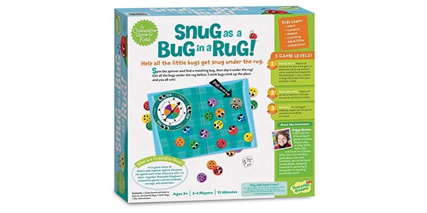 Peaceable Kingdom Snug as a Bug in a Rug