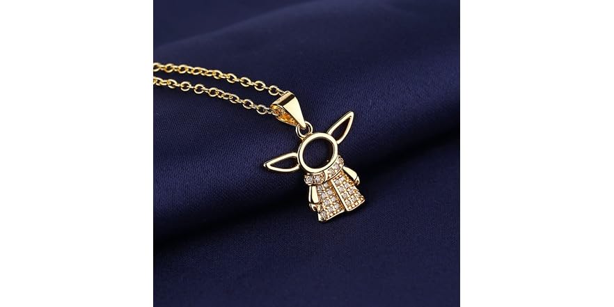 Baby Yoda Crystal Necklace