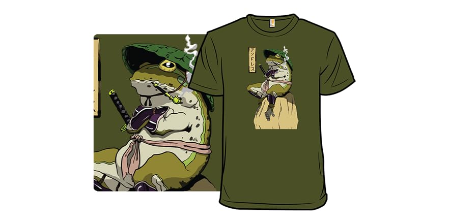 Victorious Samurai Frog