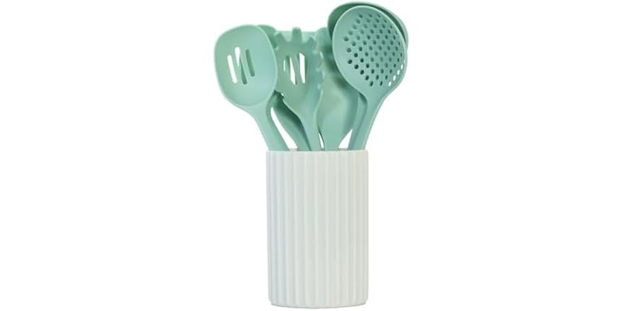 Glad Kitchen Utensils Set, 8pcs -Teal Green
