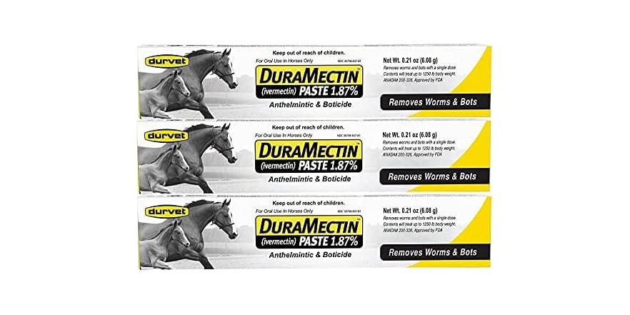 Horse Durvet Duramectin Ivermectin Past