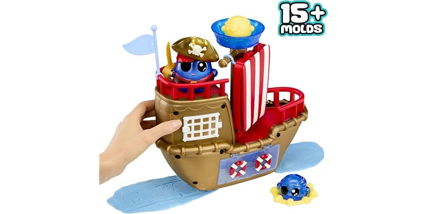 DohKins Pirate Ship Playset & Pirate - Dough Never Dries