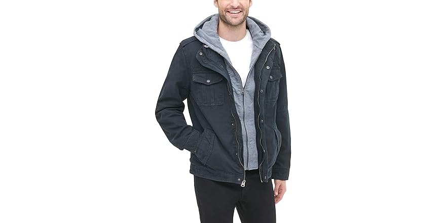 Levi's Men's Washed Cotton Military Jack