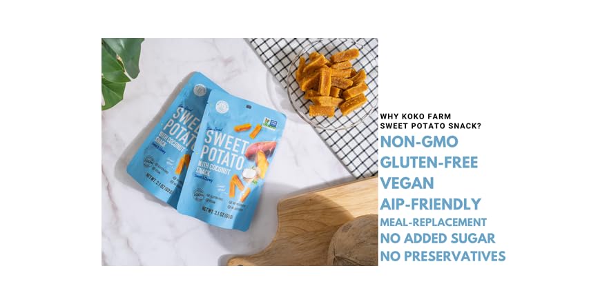 KOKO FARM Sweet Potato Coconut Snack