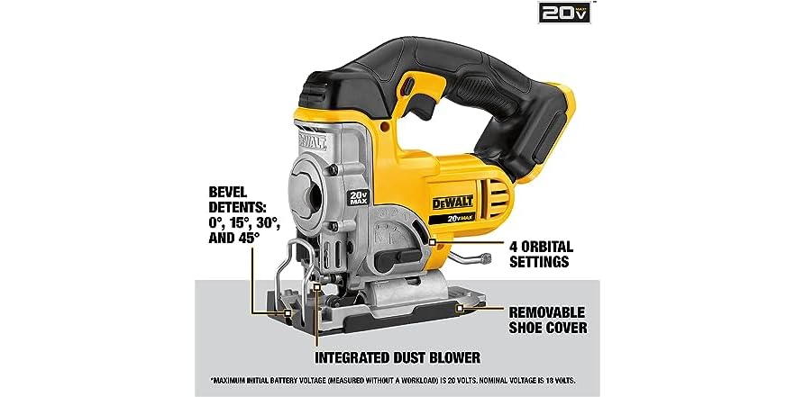 DEWALT DCS331B 20V MAX Jig Saw - Tool Only