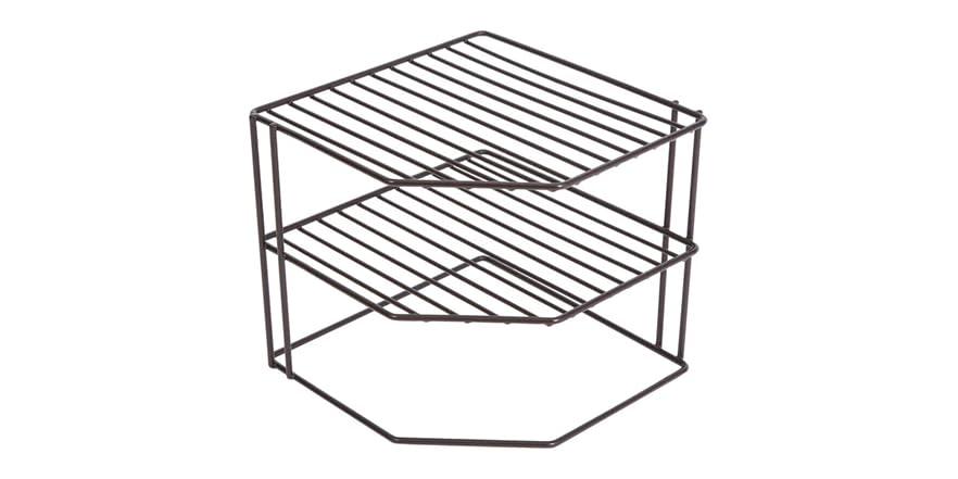 Smart Design 3-Tier Corner Shelf Rack