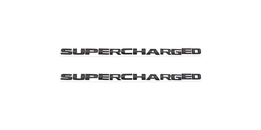 Supercharged Emblem Decal Metal