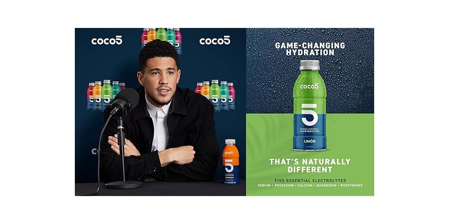 (12 Pack) COCO5 Clean Sports Hydration Limon Flavor