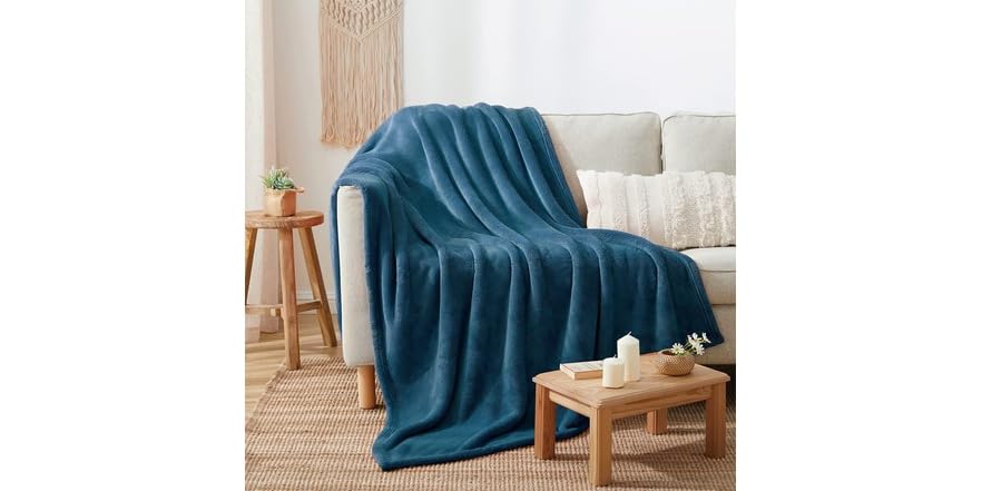 Indigo Ink - Throw Blanket, Soft & Plush