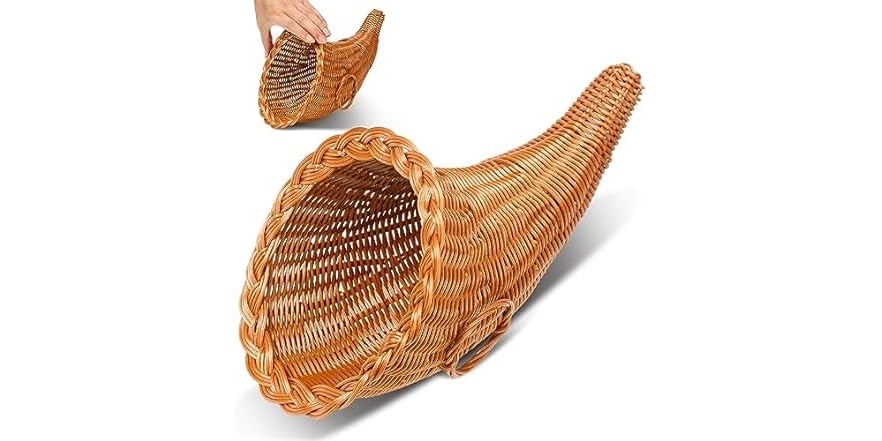 Thanksgiving Cornucopia Horn Basket