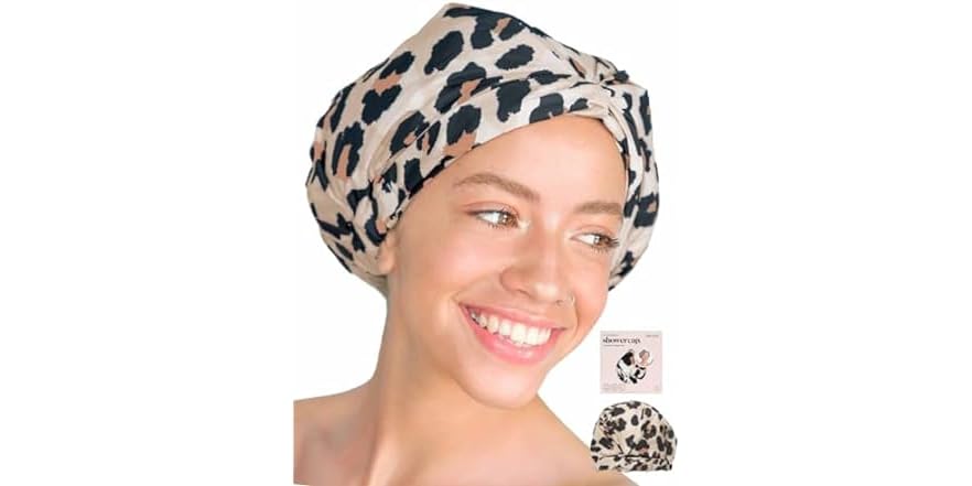 Kitsch Luxury Shower Cap - Leopard