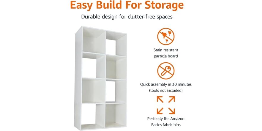 Amazon Basics Cube Shelf Organizer