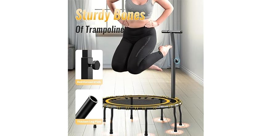 Vimexciter Foldable Mini Fitness Trampoline