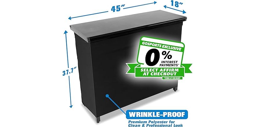 GoBar PRO Commercial Grade Portable Bar Table