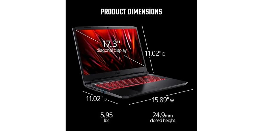 Acer Nitro 5 17.3" Gaming Laptop (Open Box)