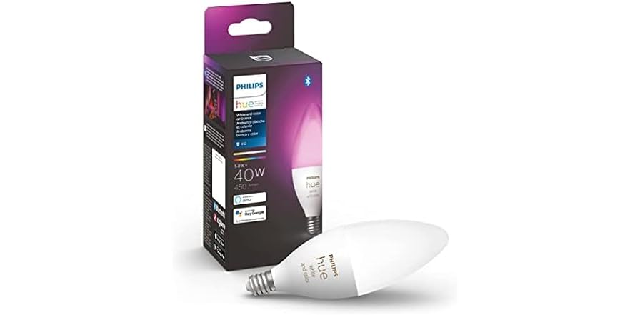 Philips Hue Smart Candle-Shaped LED Bulb