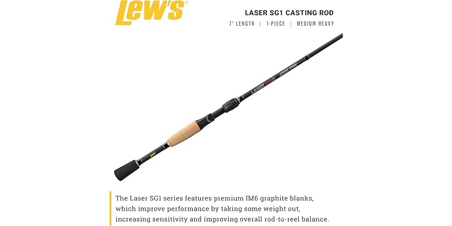 Lew's Laser SG1 Casting Fishing Rod