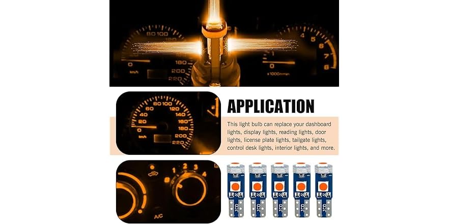Arwrilt T5 LED Bulb Dash Lights 20pc