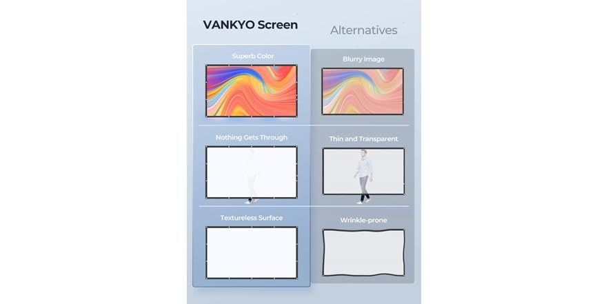 VANKYO Portable 120 Inch Projection Screen, 16:9