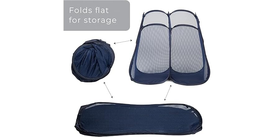 Smart Design 2-Compartment Hamper