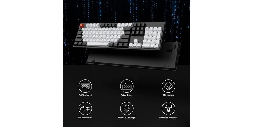 Keychron C2 Full-Size Wired Mechanical Gaming Keyboard