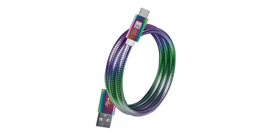 Case Logic 4ft Iridescent USB-A/USB-C Cable