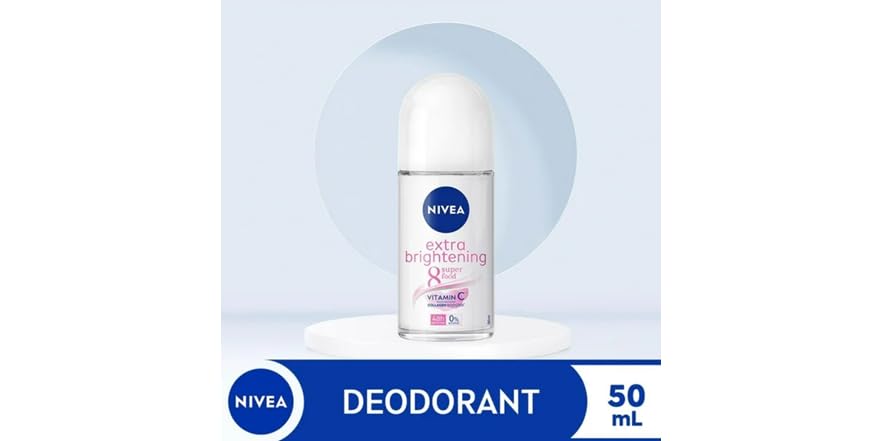3PK Nivea Deodorant Whitening Extra Care 48h Roll-on: 50 Ml.