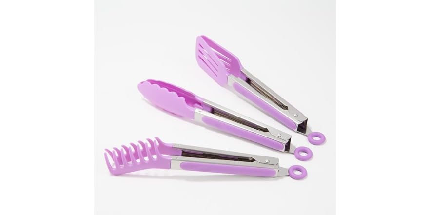 3-Piece Stainless Steel Tong Set