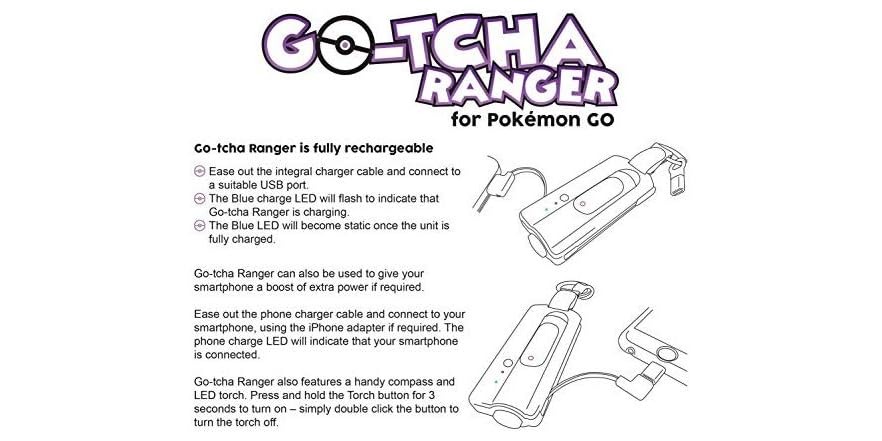 Go Tcha Ranger LED Touch Screen