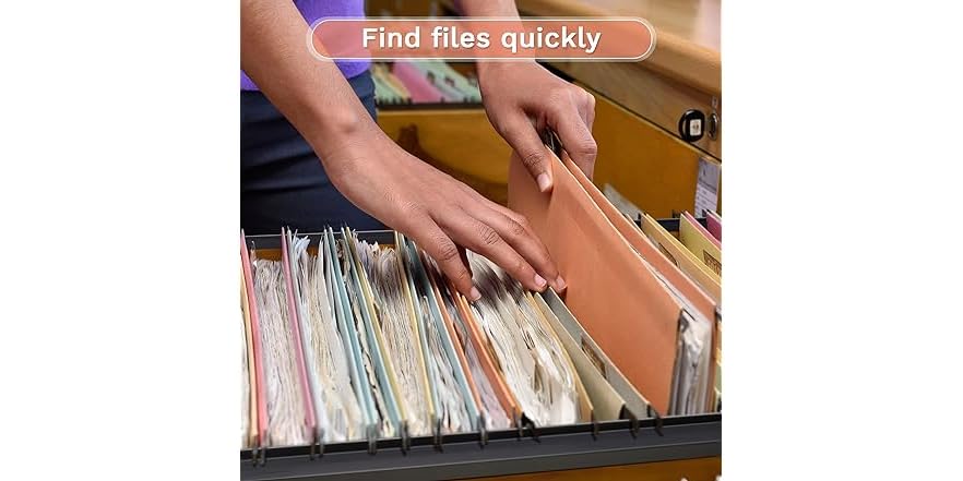 4 pc Hanging File Rails File System