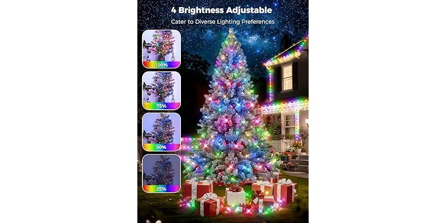 Brightever 360FT 1100 LED Christmas Lights with Remote