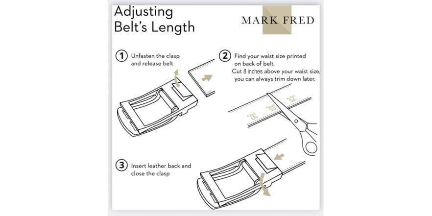 Mark Fred Mens Ratchet Belt