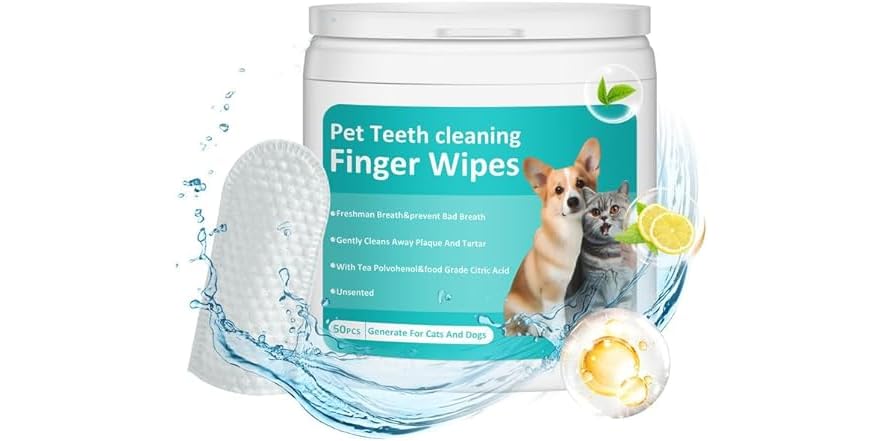 PITHER Dog Teeth Cleaning Wipes
