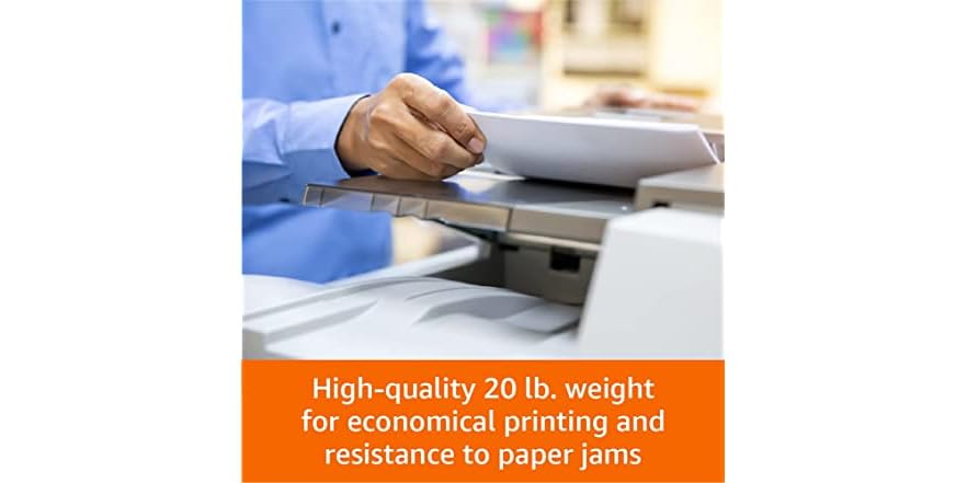Amazon Basics Copy Printer Paper, 5,000 Sheets