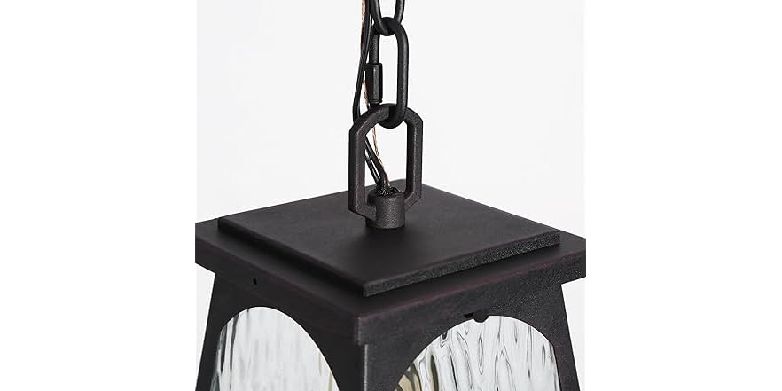 Classy Leaves Farmhouse Outdoor Pendant Light