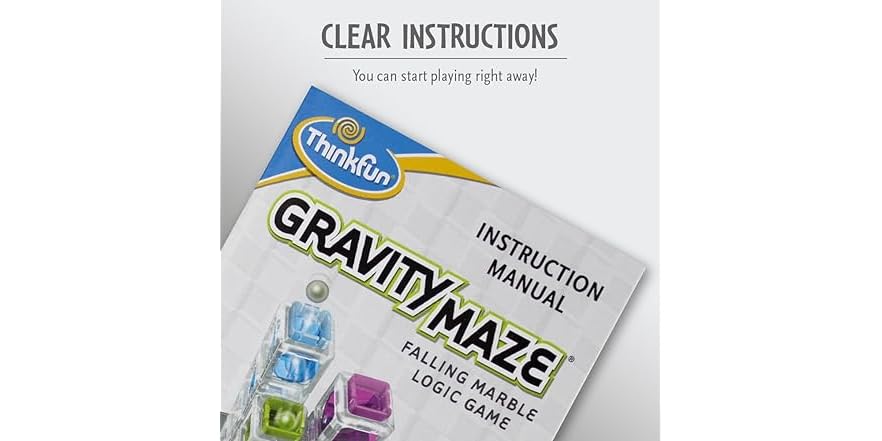 ThinkFun Gravity Maze Marble Run Brain Game