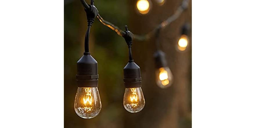 Brightown Outdoor String Lights 48FT
