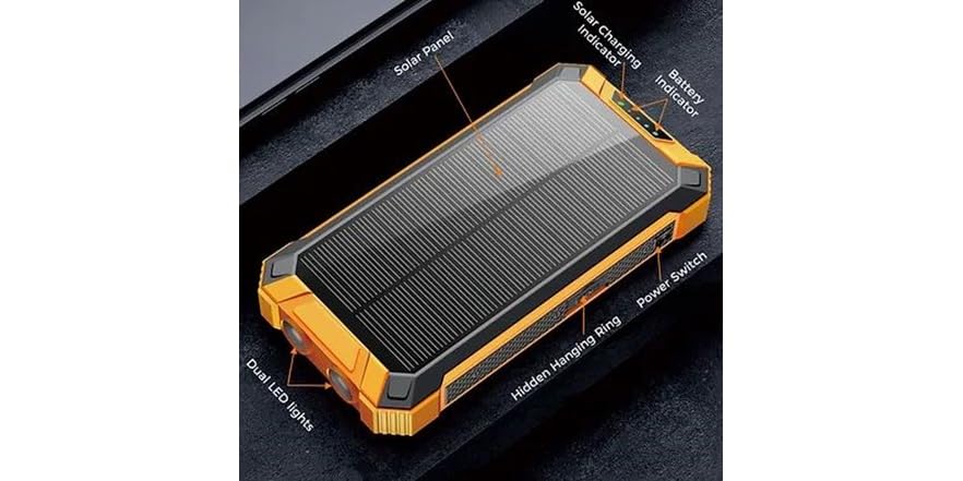 Solar Power Bank ZL808 20,000mAh