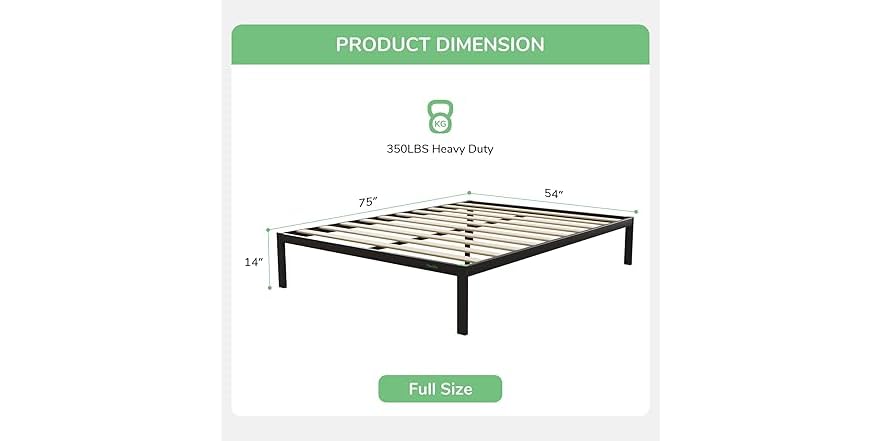 Novilla 14 Inch Bed Frame