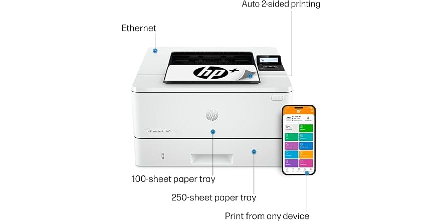 HP LaserJet Pro 4001dne Black & White Printer