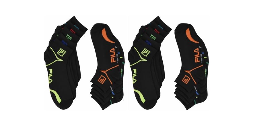 Fila Men's Athletic Ankle Socks 20-Pairs
