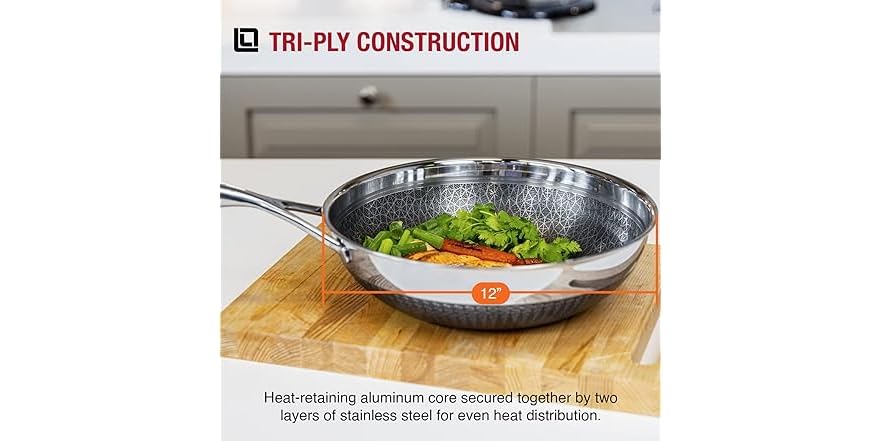 DiamondClad 12-inch Hybrid Nonstick Wok