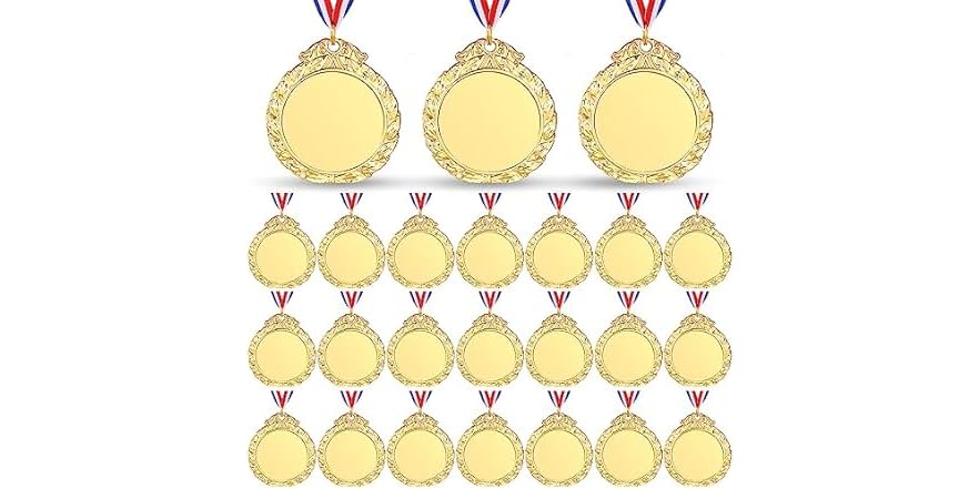 24 Pcs Blank Award Medals Winner Medals