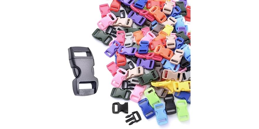 200 Pack Curve Side Release Buckles
