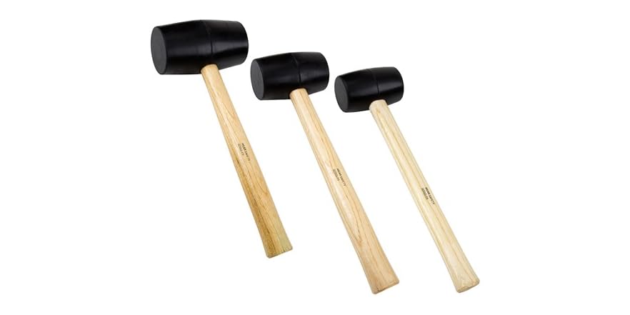 3-Piece Rubber Mallet Set