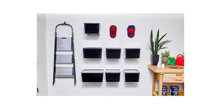 iDesign Storage Bin with Lid &Wall Mount