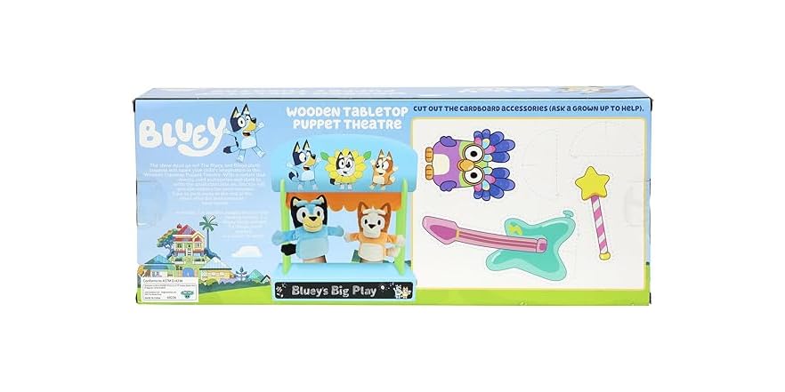 BLUEY – Wooden Puppet Theater