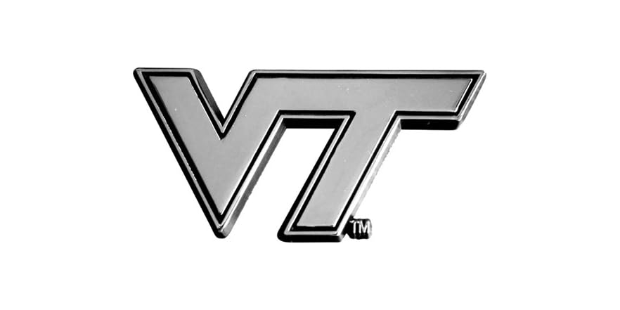 NCAA Chrome Car Emblems