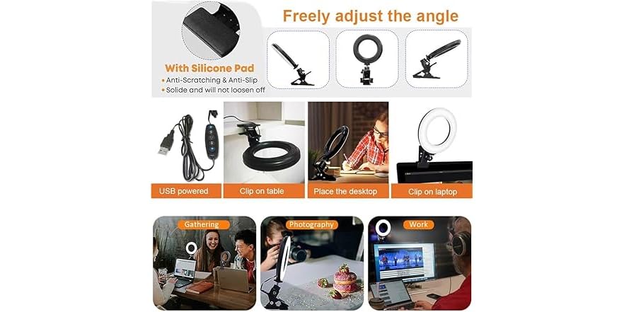 5'' USB Portable Ring Light