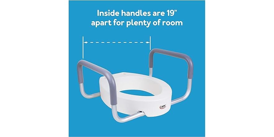 Carex Raised Toilet Seat with Arms